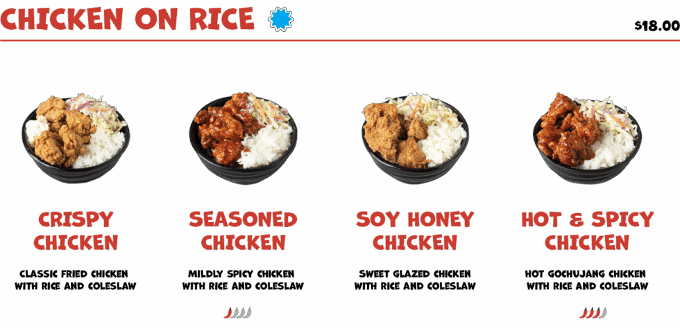 Menu - K CHICKEN